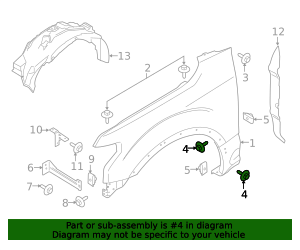 2021-2023 Ford Fender Lower Bolt W721172-S442 | OEM Parts Online