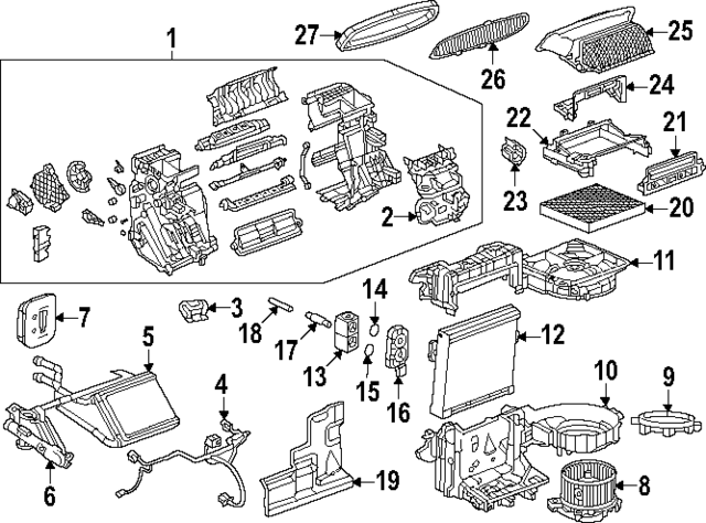 2024 GM AC & Heater Case 42812117 GM | GMPartsDirect.com