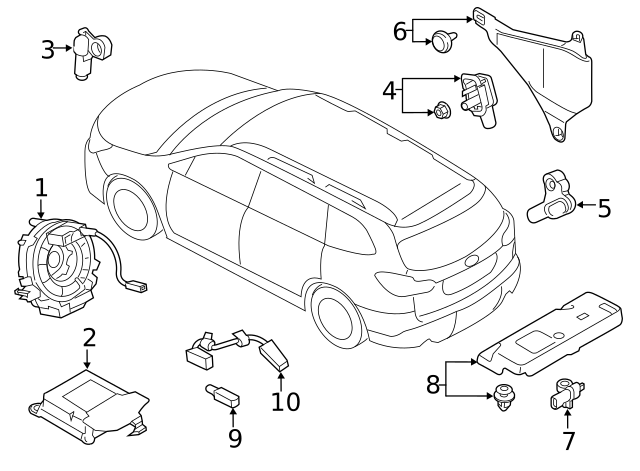64126XC10A - Sensor Harness 2019-2022 Subaru Ascent | Subaru Factory ...
