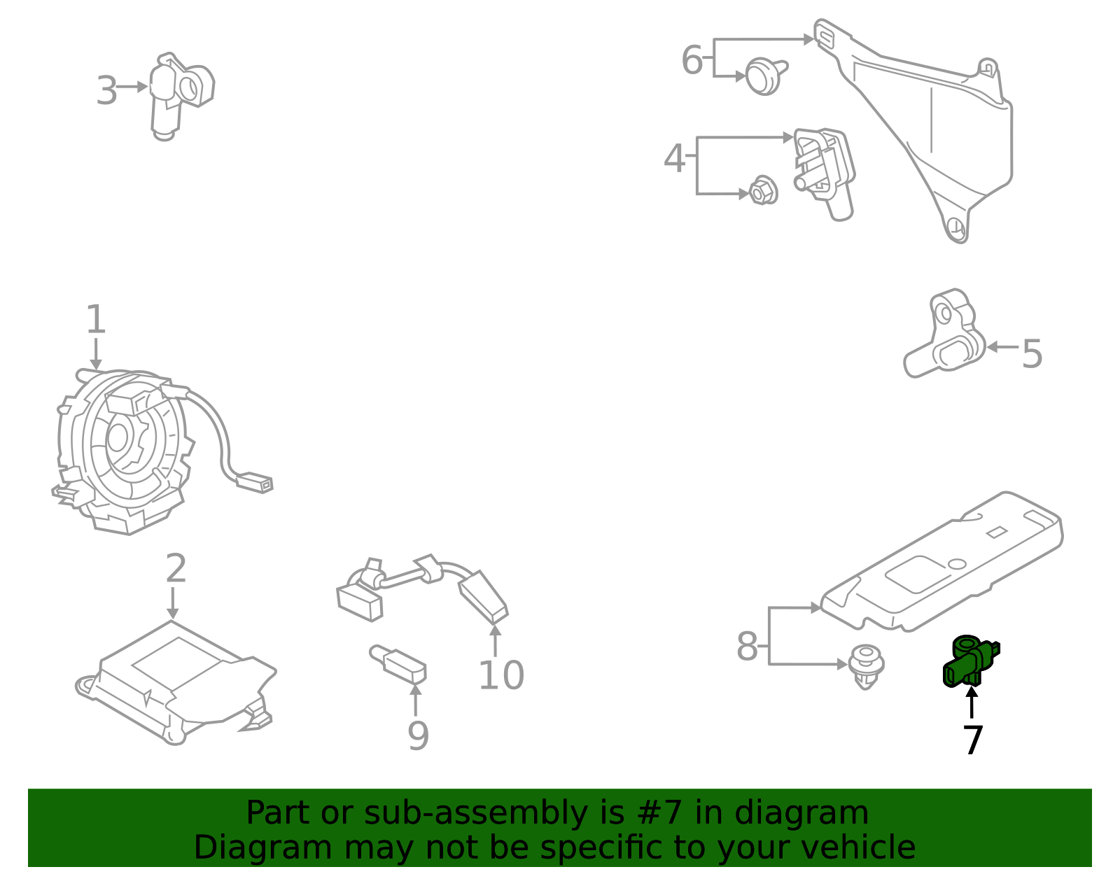 98237XC02A - 2019-2022 Subaru Ascent - Sensor | Subaru Parts HQ