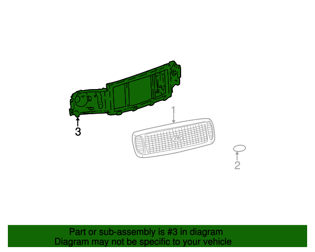 Genuine OEM Ford Part - Mount Panel F81Z-8A284-AA | Genuine OEM Ford ...