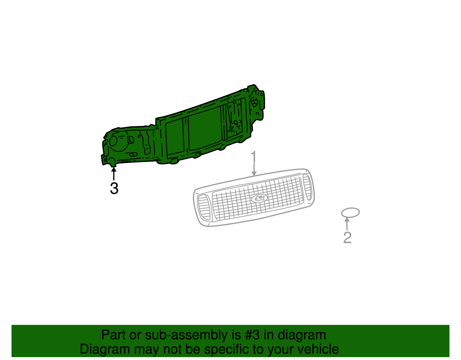 2005-2007 Ford Mount Panel 6C3Z-8A284-A | OEM Parts Online