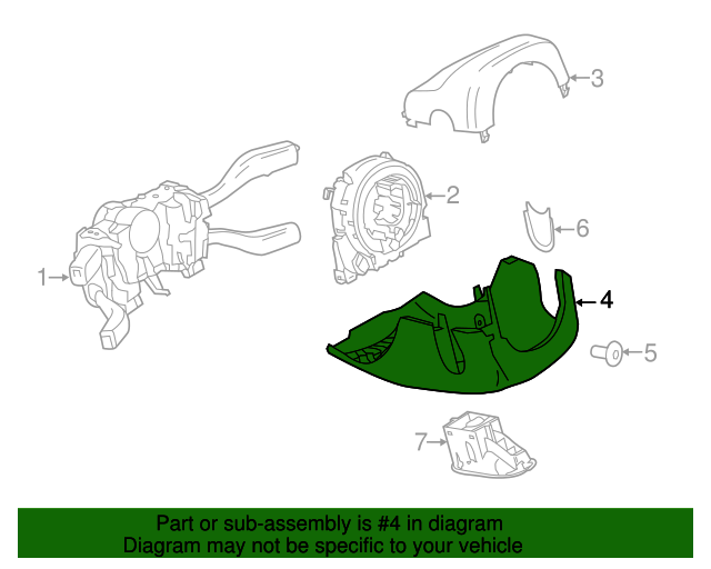 991-552-983-13-OA1 - Steering Column Cover 2014-2024 Porsche ...