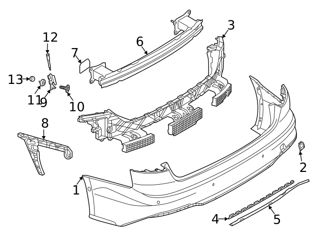 2017-2022 Audi Upper Retainer 8W0-807-900-B | OEM Parts Online