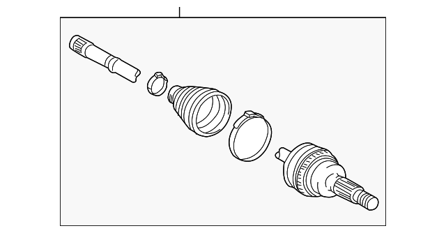 2008-2010 Toyota Highlander Outer Joint 42370-49245 | Toyota Parts Center