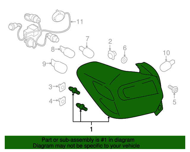 2014-2016 Subaru Combo Lamp 84912FJ321 | QuirkParts
