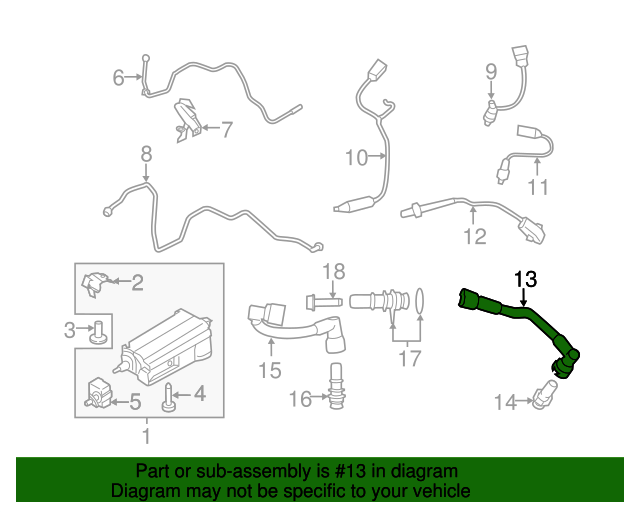 2015-2019 Ford PCV Tube DK4Z-6758-B | QuirkParts