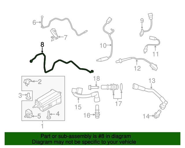 2015-2019 Ford Vent Tube CK4Z-9D667-F | Varsity Ford