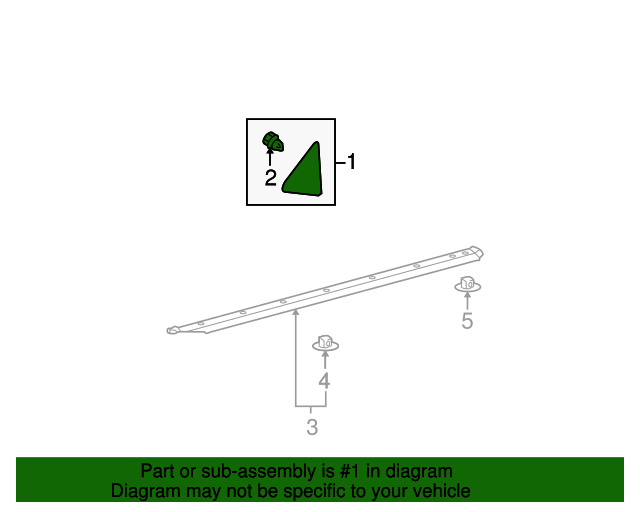 2007-2012 Toyota Yaris Door Mirror Trim Ring 60117-52040 ...