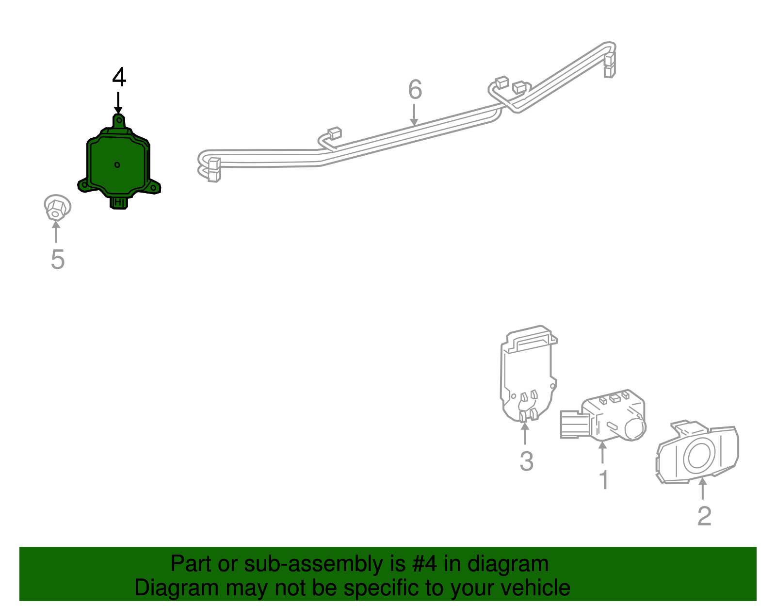 2018-2020 Toyota Camry Blind Spot Detection System Warning Sensor 88162 ...