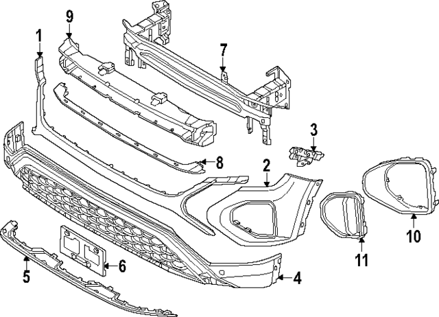 2024 Volkswagen Atlas Lower Molding 3CN-807-532-E-AV3 | OEM Parts Online