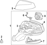 Toyota Exterior Mirrors For Sale | OEM Genuine Toyota Parts