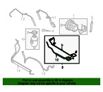 LR029184 - Power Steering Pressure Hose - 2008-2012 Land Rover LR2 ...