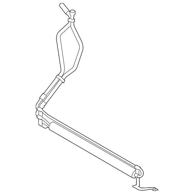 Genuine OEM Power Steering Cooler Tube Part# LR007390 Fits 2008-2012 ...