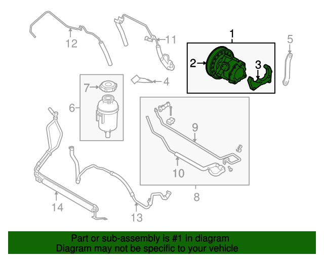 LR007207 - Power Steering Pump 2008-2012 Land Rover LR2 ...