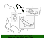 2008-2012 Land Rover LR2 Power Steering Return Hose LR014409 ...