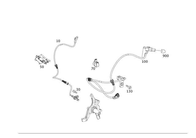 212-905-34-03 - Rotational Speed Sensor 2010-2018 Mercedes-Benz ...