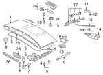 51711922189 - 1996-2024 BMW Convertible Top Stowage Compartment Lid ...