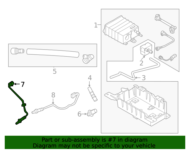 2020-2022 Ford Mustang Oxygen Sensor KR3Z-9F472-B | GetOEMParts.com