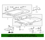 2016-2024 Ford Sun-Visor Cap DS7Z-4273-CA | TascaParts.com