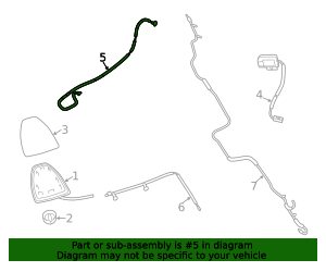 28241-6CA2A - Antenna Cable 2019-2021 Nissan Altima | Nissan Parts ...