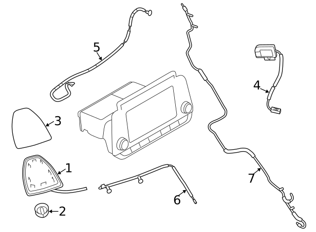 28243-9HF0A - Antenna Cable 2021-2024 Nissan Altima | AutoNationParts.com