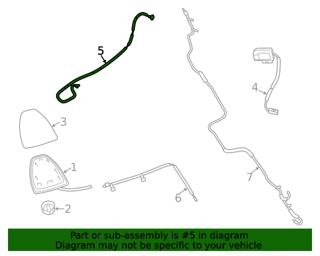 2023-2024 Nissan Altima Antenna Cable 28241-9HF2B | Ziegler Nissan of ...