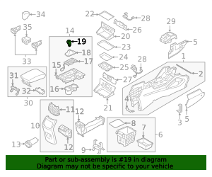 2019-2021 Hyundai Tucson Shift Knob 46720-2W200-TTP | OEM Parts Online