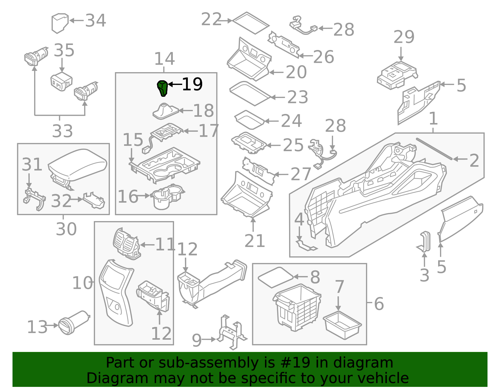 2016-2021 Hyundai Tucson Shift Knob 46720-D7000-TRY | Hyundai Wholesale ...