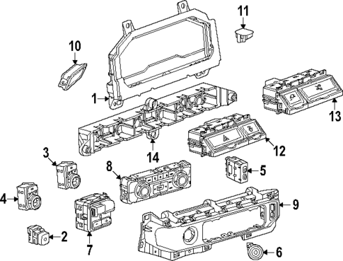 Cluster & Switches for 2025 GMC Sierra 3500 HD | GMPartsDirect.com