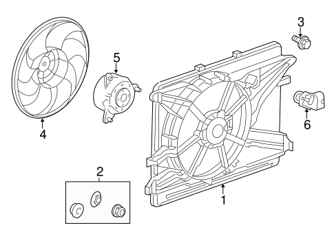 Cooling Fan for 2014 Chevrolet Captiva Sport | NewGMParts.com