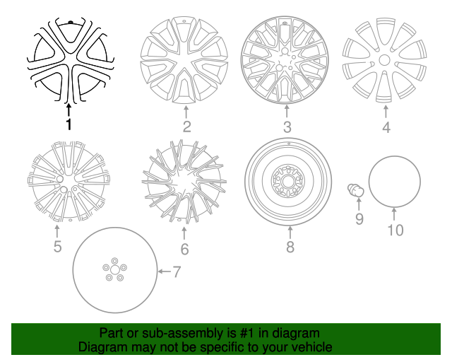 2015-2016 Lexus Wheel, Alloy 42611-24550 | OEM Parts Online