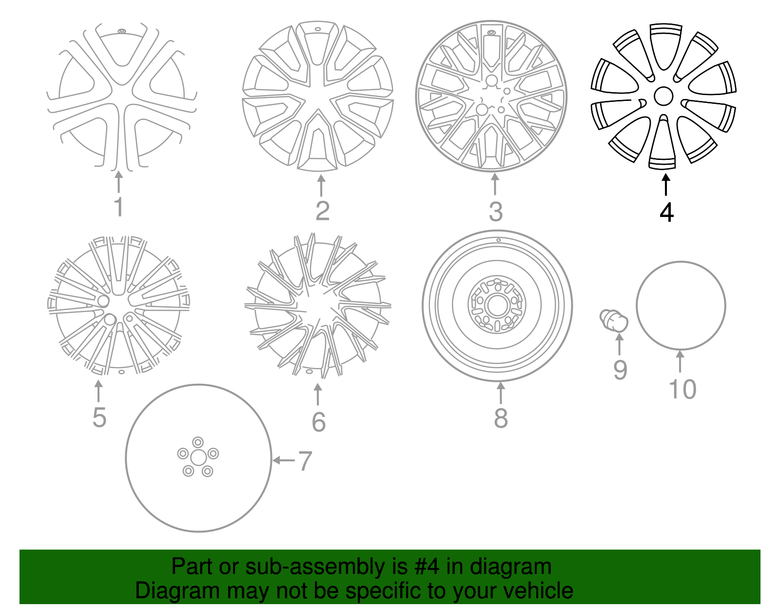 4261A-24060 - Wheel Alloy - 2015-2017 Lexus RC F | My L Parts