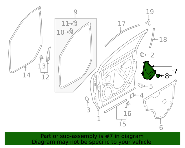 2019-2024 Subaru Ascent Pad 61208XC00A | Subaru Parts Store