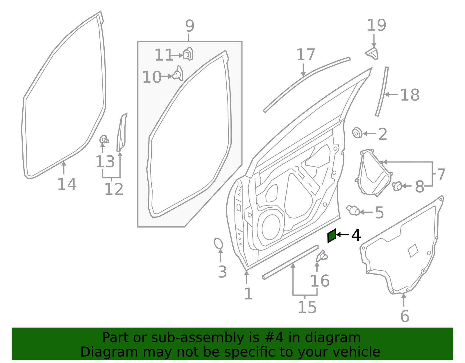 66282XC000 - 2019-2024 Subaru Ascent - Door Shell Grommet | Subaru Parts HQ