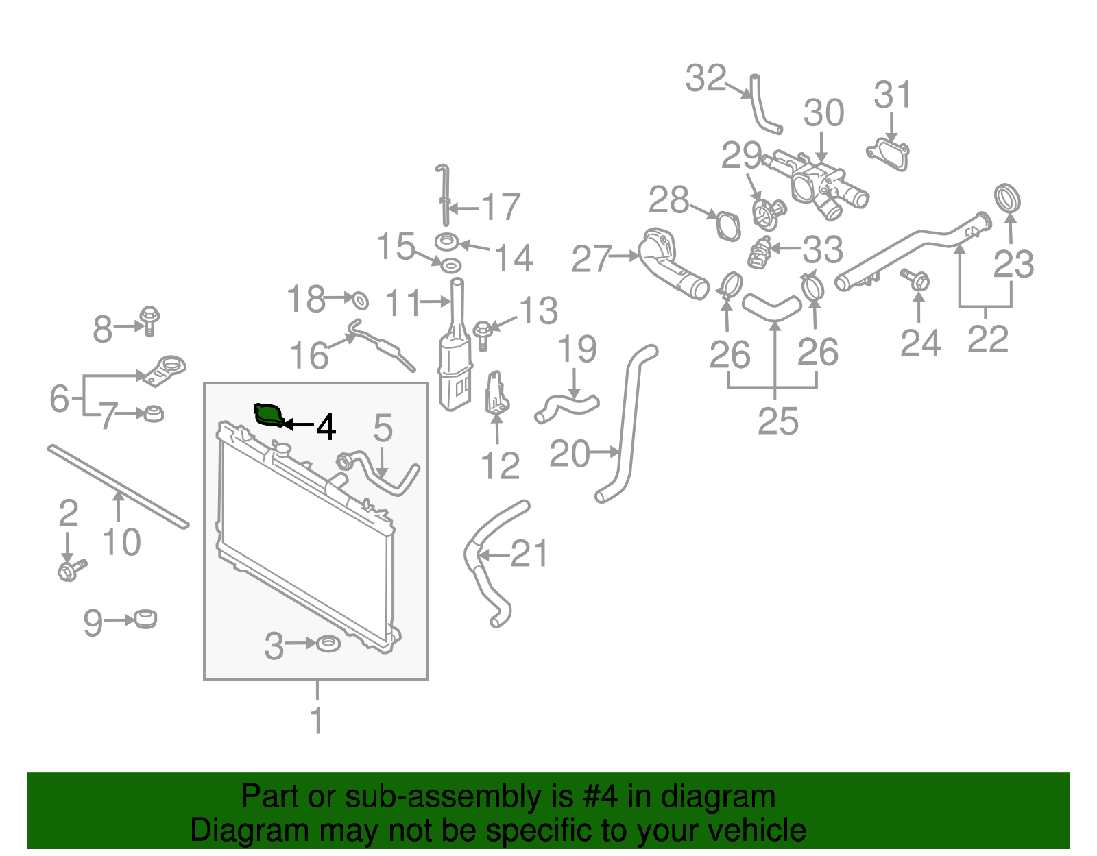 25330-2E000 - Radiator Cap 2005-2009 Kia | Kia.Parts Store