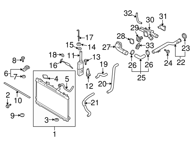 25620-23640 - Thermostat Housing 2004-2011 Kia | Kia.Parts Store