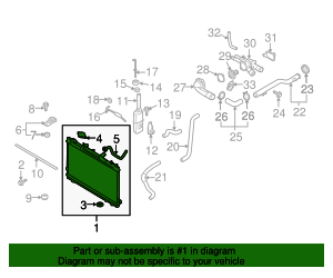2004-2009 Kia Radiator Assembly 25310-2F071 | TascaParts.com