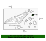 2012-2017 Hyundai Azera Signal Lamp Bulb 18642-21007-S | OEM Parts Online