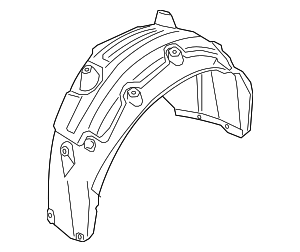 51717340204 - 2016-2022 BMW Splash Shield (51-71-7-340-204) | BMW of ...