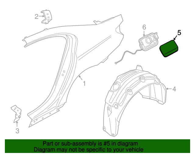 Genuine BMW 51-91-7-358-702 | Fuel Door | FREE Shipping on Most Orders ...