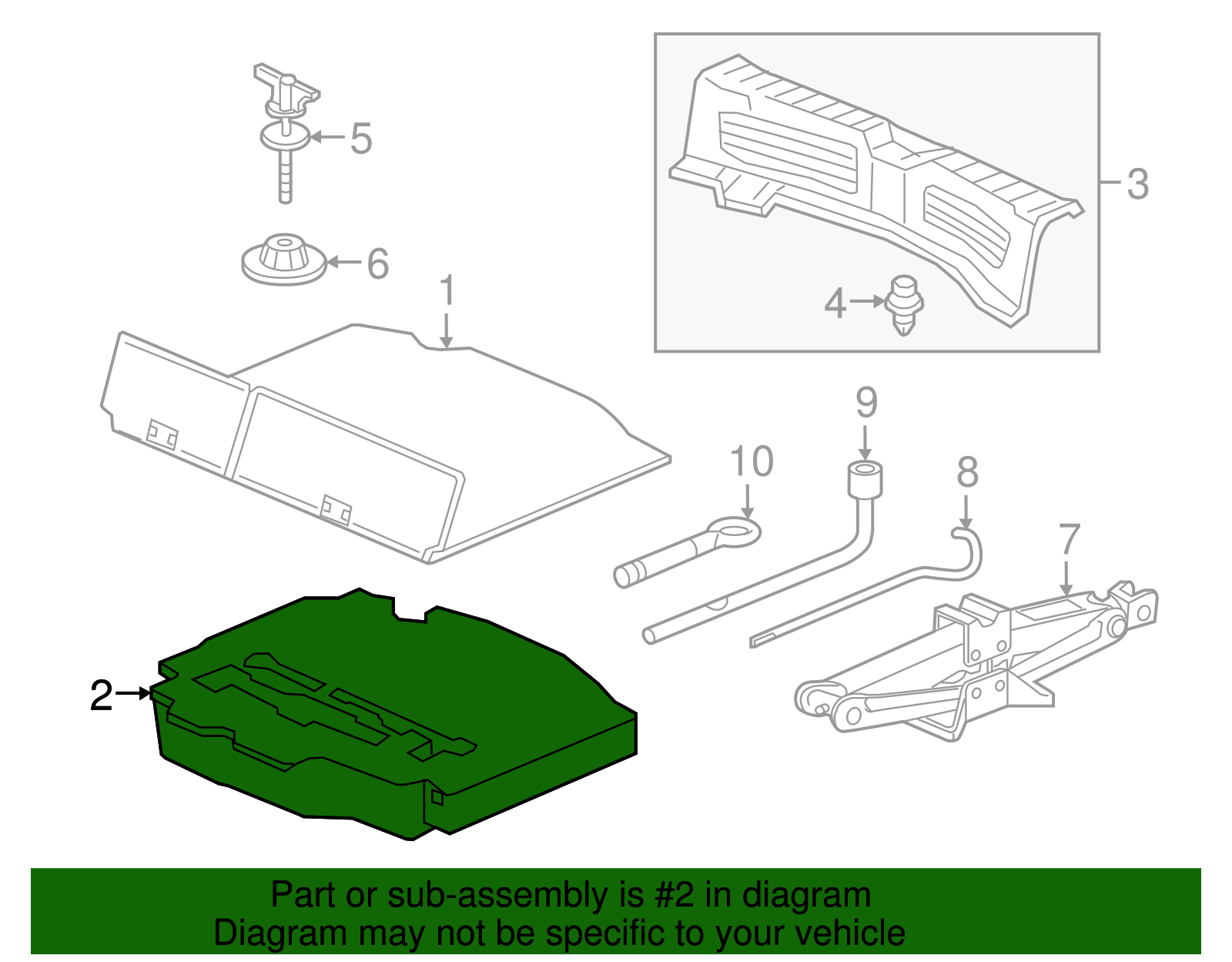 84550-T5R-A11 - 2015-2020 Honda Fit - Box Assembly Cargo Floor | Honda ...