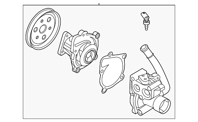 25100-2S500 - Engine Water Pump Assembly 2021-2022 Kia | Kia.Parts Store
