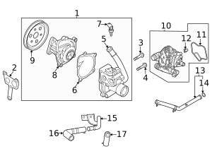2021-2023 Kia Water Pump Assembly 25100-2S000 | QuirkParts