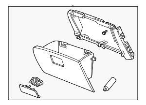 2020-2021 Buick Encore GX Glove Box Assembly 42579297 | GMPartsDirect.com