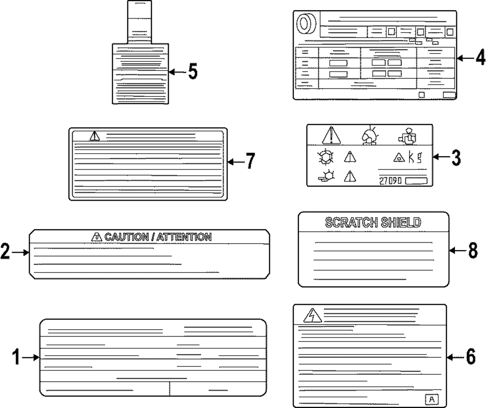 2023-2025 Nissan ARIYA Tire Info Label 99090-5MR2D | Temecula Nissan Parts