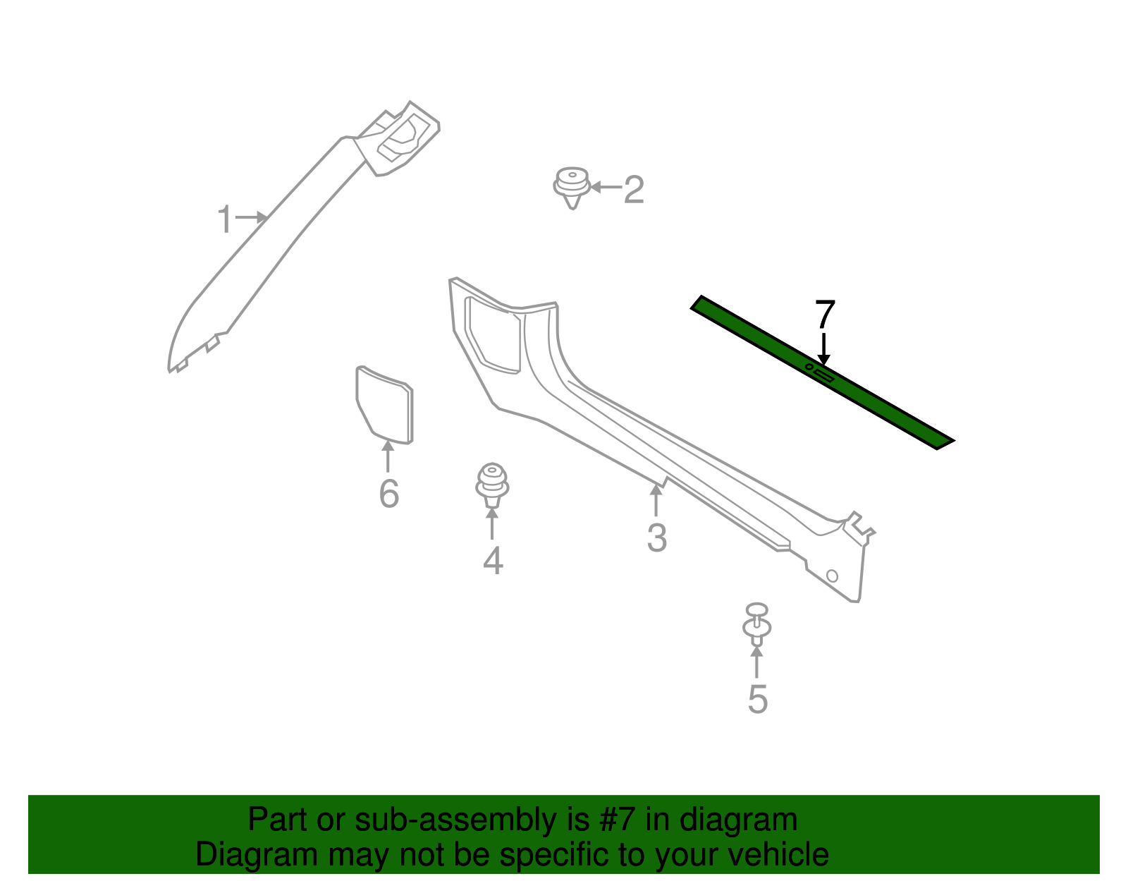 2008-2015 Mini Cooper Door Trim Sill Plate Insert 51-47-7-406-647 ...