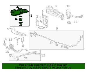 2020-2022 GM (Replaces 86790626) Emission Reduction Fluid Tank 86790695 ...