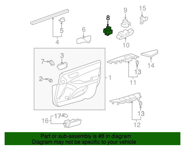 84930-33110 - Switch - 2007 Lexus ES350 | My L Parts