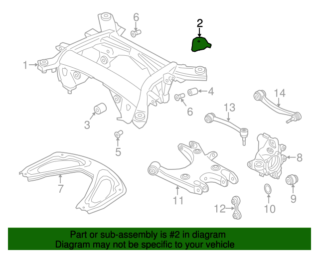 33-31-6-793-637 - Suspension Cross-Member Stopper - 2012-2019 BMW | Buy ...